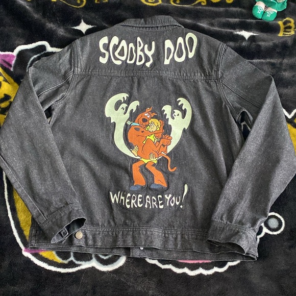 Warner Bros. | Jackets & Coats | Cakeworthy Scooby Doo Denim Jacket ...